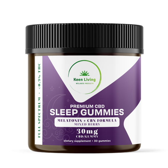 CBD Gummies for Sleep with Melatonin - Mixed Berry | Keen Living